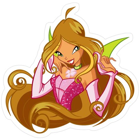 Flora Sticker Flora Winx Flora Character Art