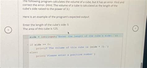 solved the following program calculates the volume of a