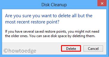 How To Delete System Restore Points On Windows