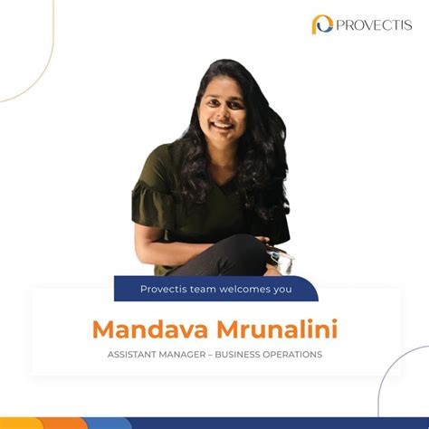 Provectis On Linkedin Please Join Us In Welcoming Mandava Mrunalini Our New Assistant Manager