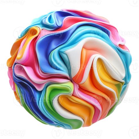 Colorful Swirling Patterns In A Unique Orb Design 52705179 Png