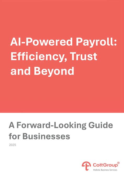 Ai Powered Payroll Efficiency Trust And Beyond Cottgroup