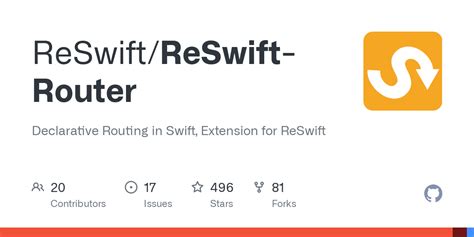 Github Reswiftreswift Router Declarative Routing In Swift Extension For Reswift