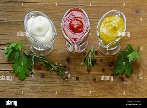 Different Types Of Sauces Ketchup Hi Res Stock Photography And Images Alamy