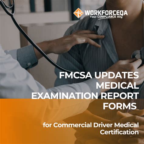 Fmcsa Updates Medical Examination Report Forms For Commercial Driver