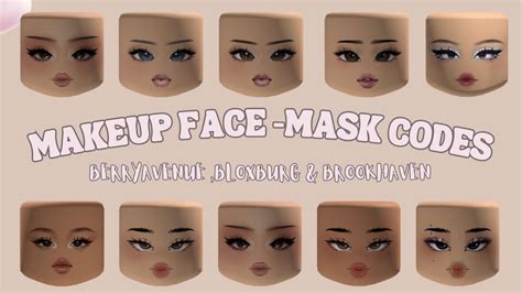 Makeup Face Mask Codes For Bloxburg Berry Avenue And Brookhaven In