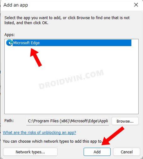 Allow Edge Through Firewall In Windows 11 Add It To Exception List
