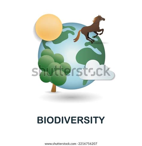 Biodiversity Icon 3d Illustration Esg Collection Stock Vector Royalty