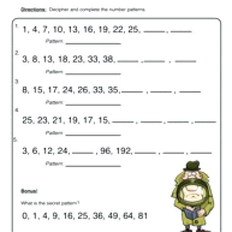 2nd Grade Math Pattern Worksheets