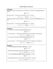 MAT131 Midterm Formula Sheet 1 Pdf MAT131 Midterm Formula Sheet Course Hero