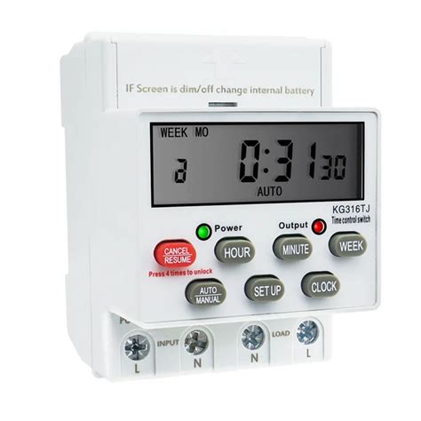 Leyden® Kg316tj 30a 220 230vac 50hz Digital Timer Switch For Electrical On Off 16 On Off
