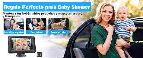 Zacro Cámara Hd 1080p Para Asiento Trasero De Coche Espejo Retrovisor