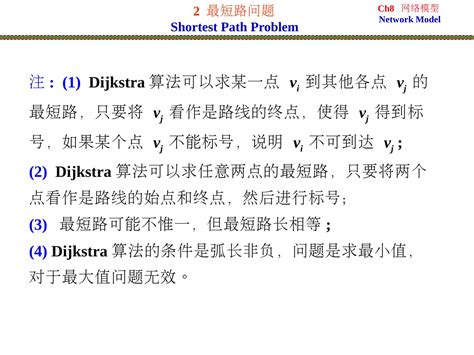 算法。 最短路问题