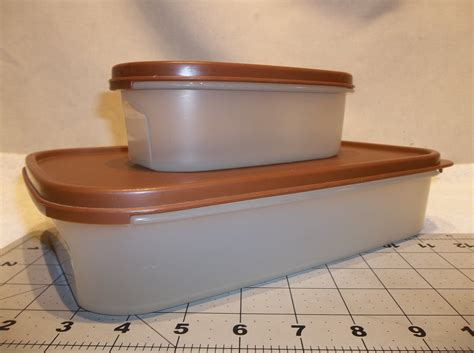 Vintage Tupperware Containers With Lids Rectangular And Oval Storage