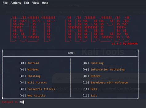 Kithack Hacking Tools Pack In Kali Linux Tpoint Tech