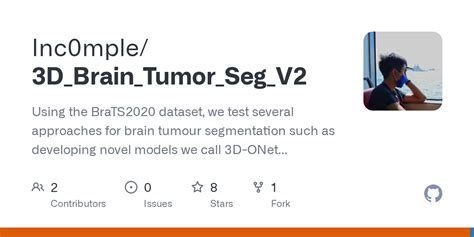 Github Inc0mple3dbraintumorsegv2 Using The Brats2020 Dataset
