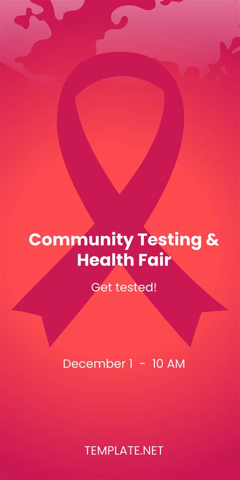 Free World Aids Day Creative Ads Template To Edit Online