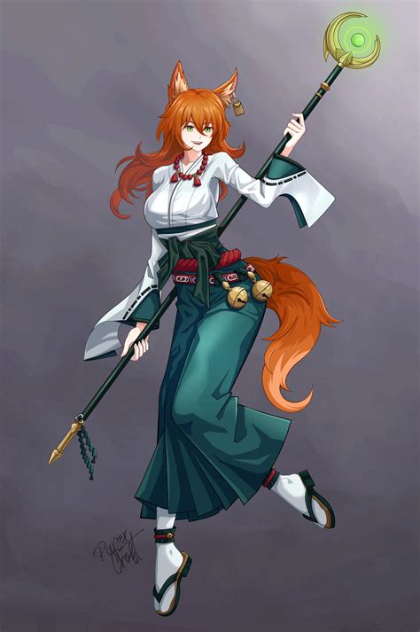 Original Miko Character Shiro By Papercroft On Deviantart