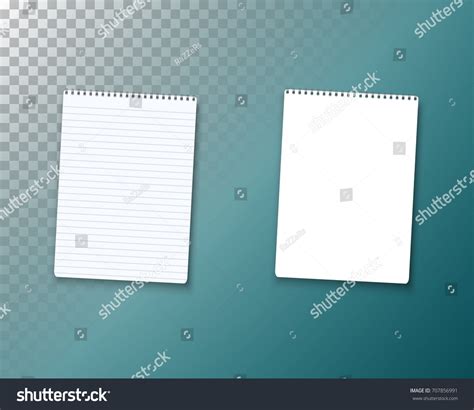 Illustration Vector Notepad Set Realistic Vector Stock Vector Royalty Free 707856991