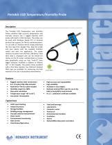 Portable USB Temperature Humidity Probe MONARCH INSTRUMENT PDF Catalogs Technical