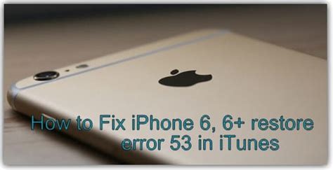 IPhone IPhone Plus IPhone X Restore Error In ITunes How To Fix