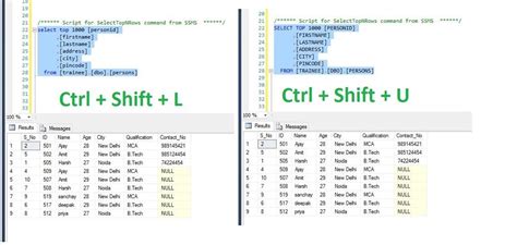 Important Keyboard Shortcuts In Sql Server 2014