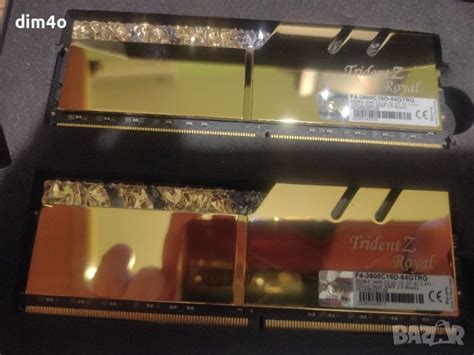 Gskill Royal Z Trident 64gb Ddr4 2x32gb 3600mhz Cas16 в Ram памет в гр Бургас Id39556070