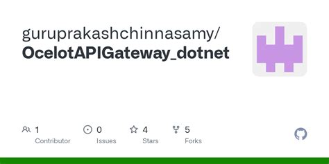 GitHub Guruprakashchinnasamy OcelotAPIGateway Dotnet