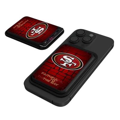 San Francisco 49ers Brick Wall Black Magnetic Credit Card Wallet Target