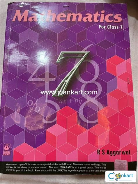 Buy Mathematics For Class 7 Book In Excellent Condition At