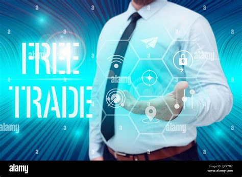 text caption presenting free trade business showcase the ability to