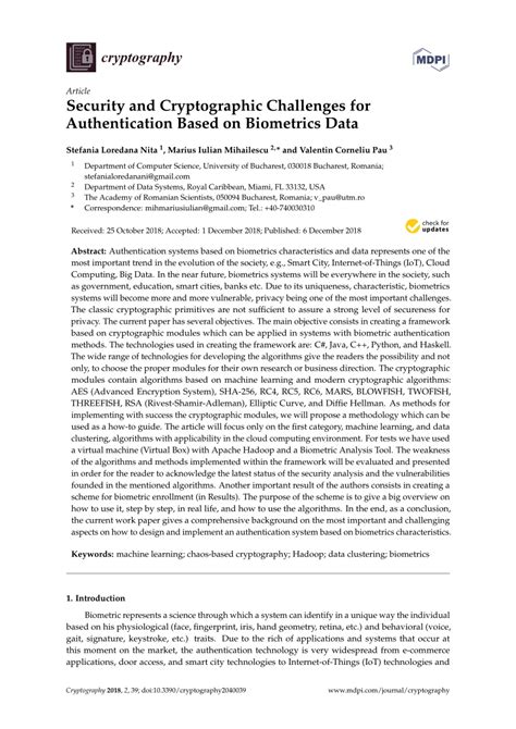 pdf security and cryptographic challenges for authentication based on