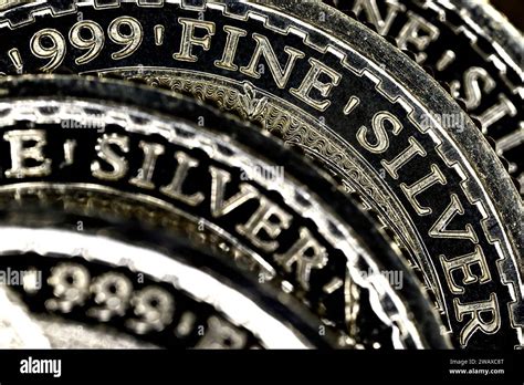 Silver Bullion Coins Stock Photo Alamy