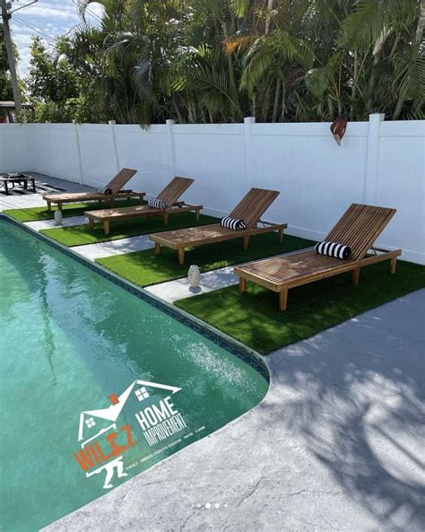 20 Best Artificial Grass Around Pool Ideas Decks Around Pools Pool