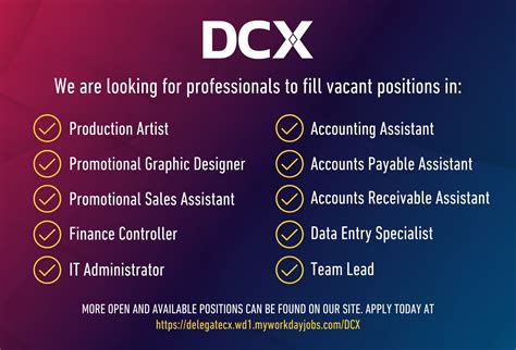 Dcx Ph Inc Dcx Is Hiring And We Want You To Be A Part Facebook