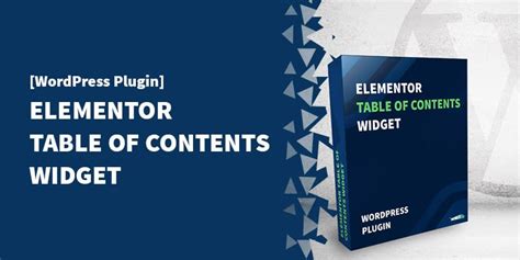 wordpress plugin elementor sticky table of contents widget