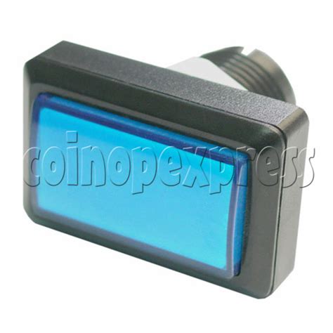 Rectangular Illuminated Push Button With Lamp Square Edge