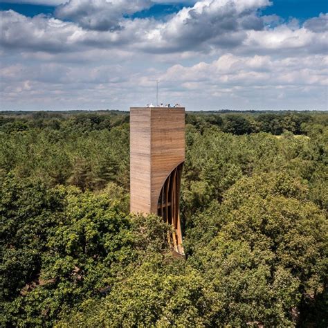 Angular Seaside Tower Contains A Tilting Viewing Platform