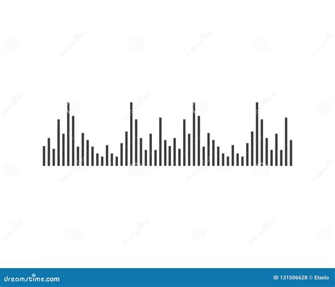 Sound Waves Illustration Design Template Stock Vector Illustration Of