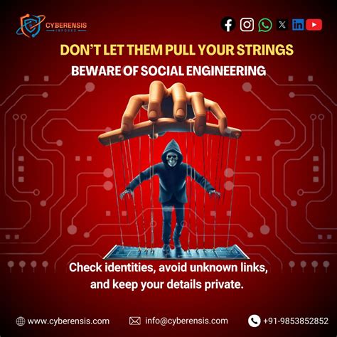 Cyberensis Infosec Socialengineering Cybersecurity Infosec Securityawareness
