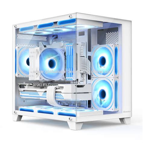Buy Wholesale China Good Quality Wide Cube Glass Aluminum Computer Case Pc Dual Chamber Atx Cube