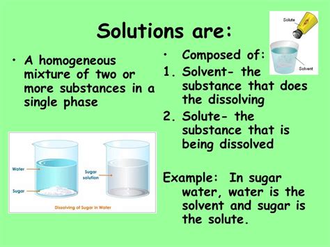 Examples Of Solution Mixtures