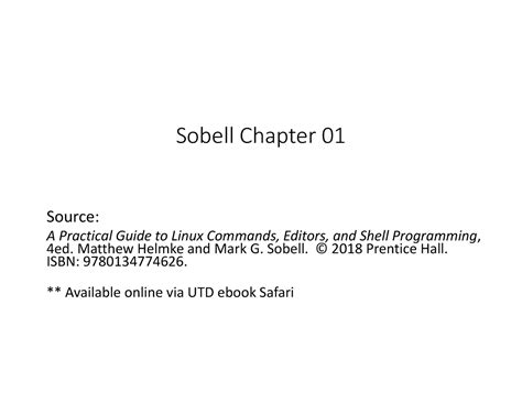 Sobell 4ed Ch01 Rev2 Warning Tt Undefined Function 32 Sobell Chapter 01 Source A