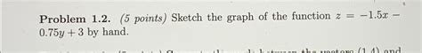solved problem 1 2 5 ﻿points ﻿sketch the graph of the