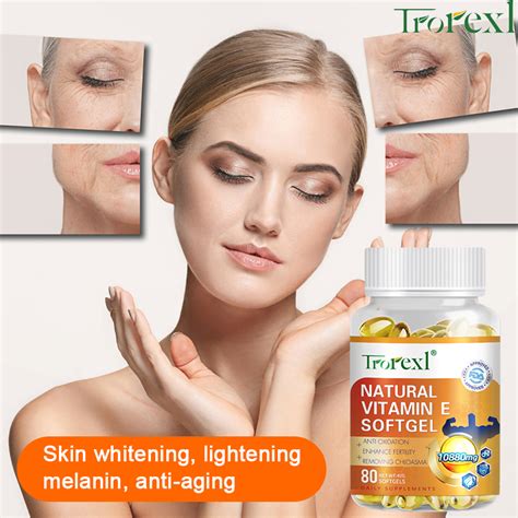 Trorexl Vitamin E Soft Capsule Halal Whitening Nourishes Skin Anti