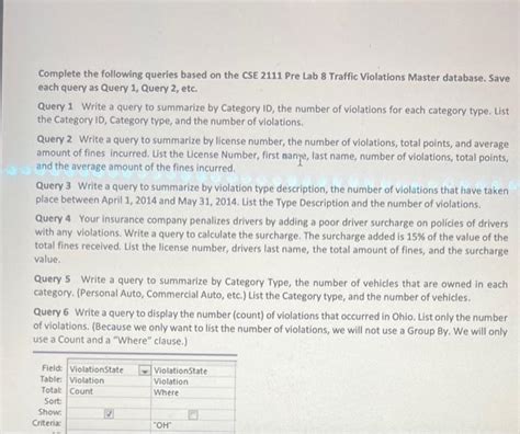 solved complete the following queries based on the cse 2111