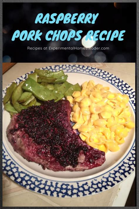 Raspberry Pork Chops Experimental Homesteader