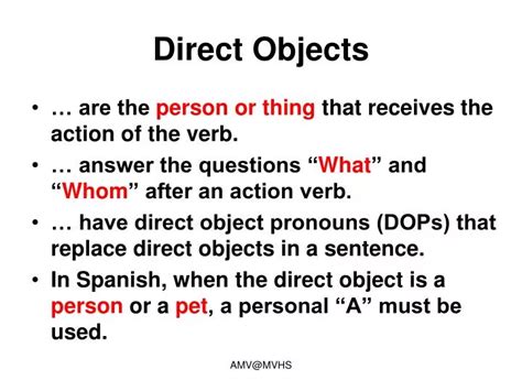 Ppt Direct Objects Powerpoint Presentation Free Download Id 7040754