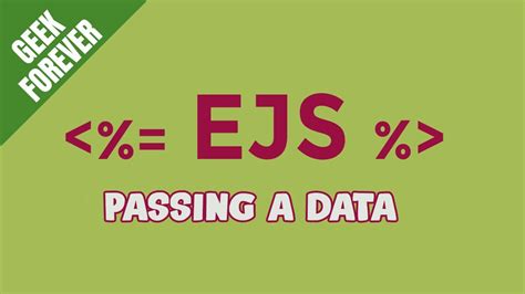 👨‍💻passing A Data In Ejs Youtube