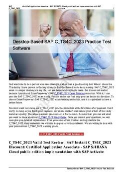 Desktop Based SAP C TS C Practice Test Software By Gaj Pop TPT